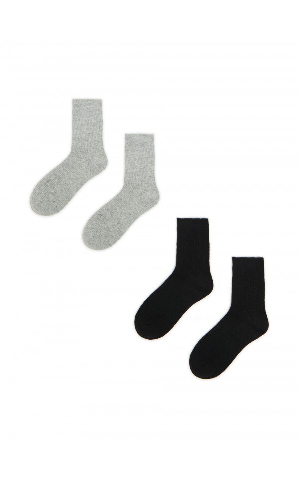 2 pack skarpet z domieszką wełny CROPP 8912V 09M