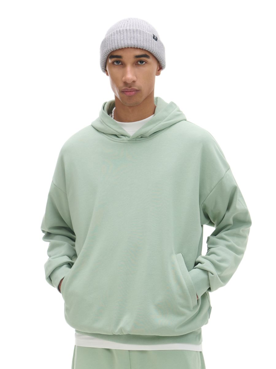 Hanorac Culoare verde-pal - CROPP - 010AT-07X