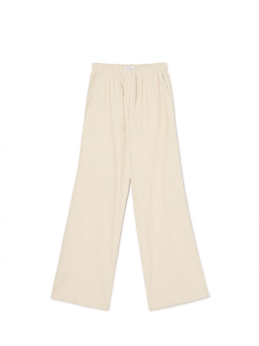 Pletene hlače Boja krem - CROPP - 0629Z-01X