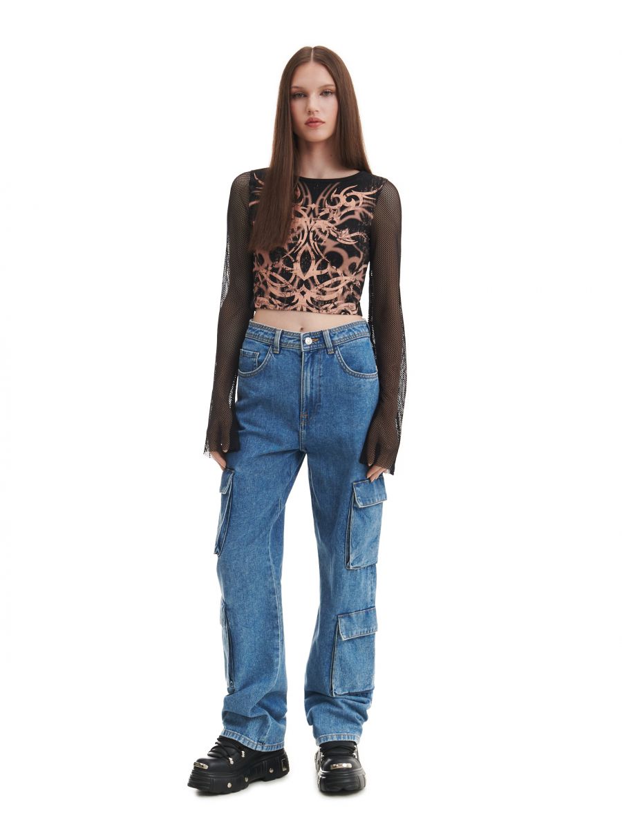 Blúzka Farba čierna - CROPP - 2236W-99X