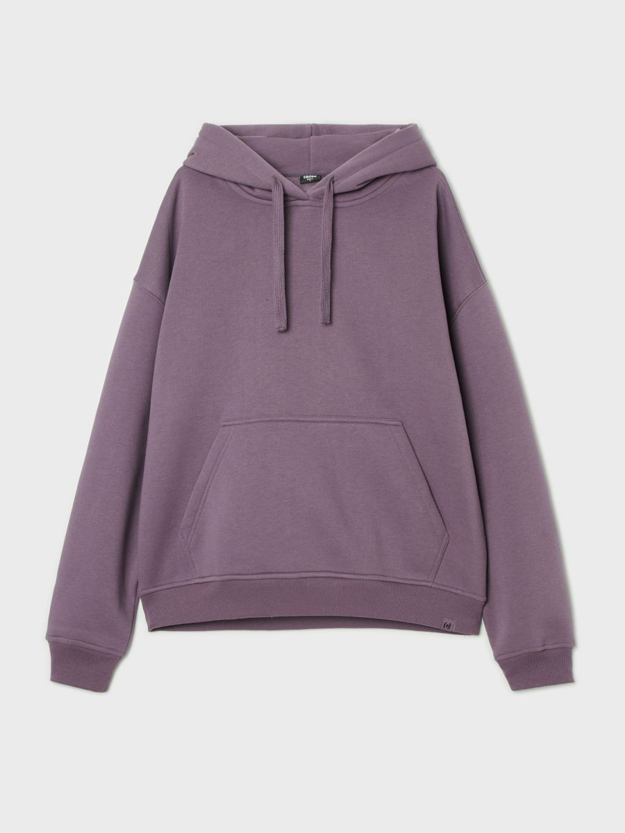Hanorac cu glugă basic Culoare violet-închis - CROPP - 314KD-49X