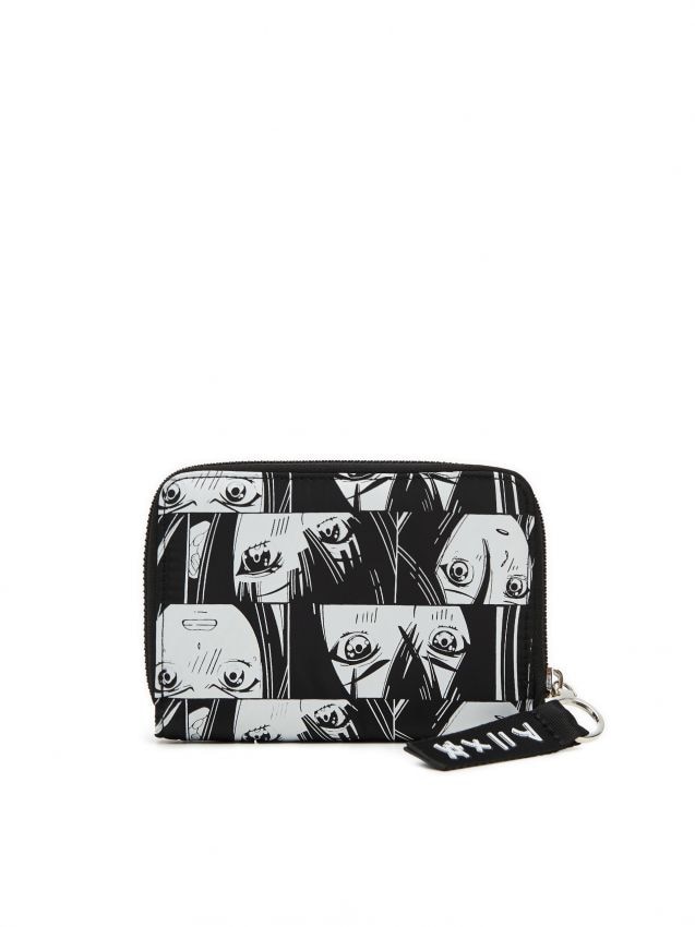 Czarno-biały portfel anime - CROPP - 4994N-99X