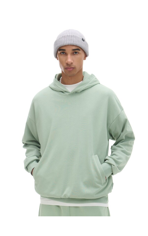 Hanorac Culoare verde-pal - CROPP - 010AT-07X