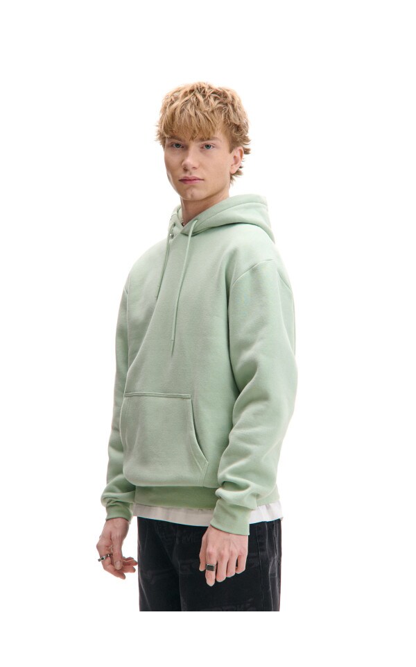 Hanorac cu detaliu brodat Culoare verde-deschis - CROPP - 033DE-70X