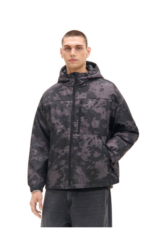 Geacă cu glugă Culoare gri-închis - CROPP - 088AT-90X