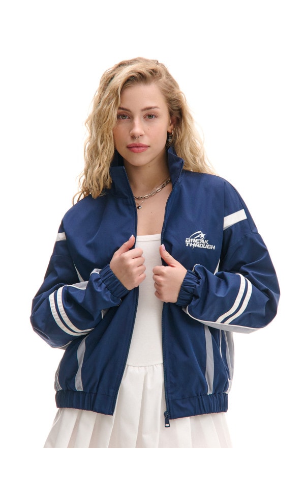 Granatowa wiatrówka - CROPP - 091CU-59X