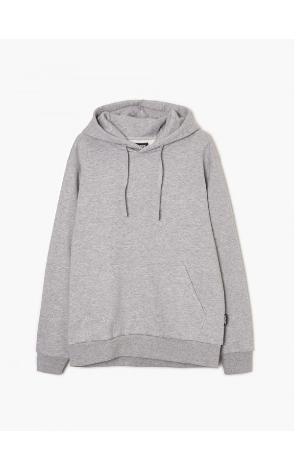 Felpa grigia con cappuccio, CROPP, 2375K-09M