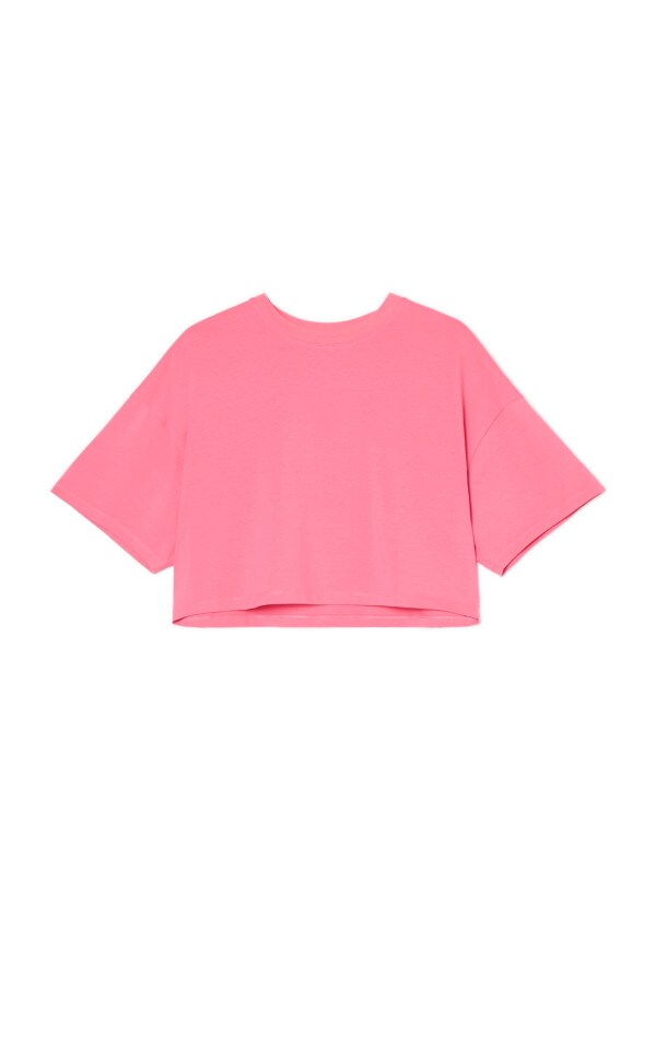 Tricou monocromatic Culoare roz - CROPP - 238CV-30X