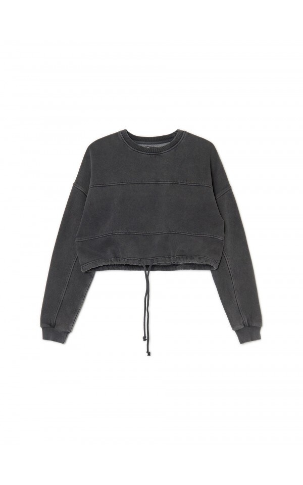 Krótka szara bluza - CROPP - 3703W-99M