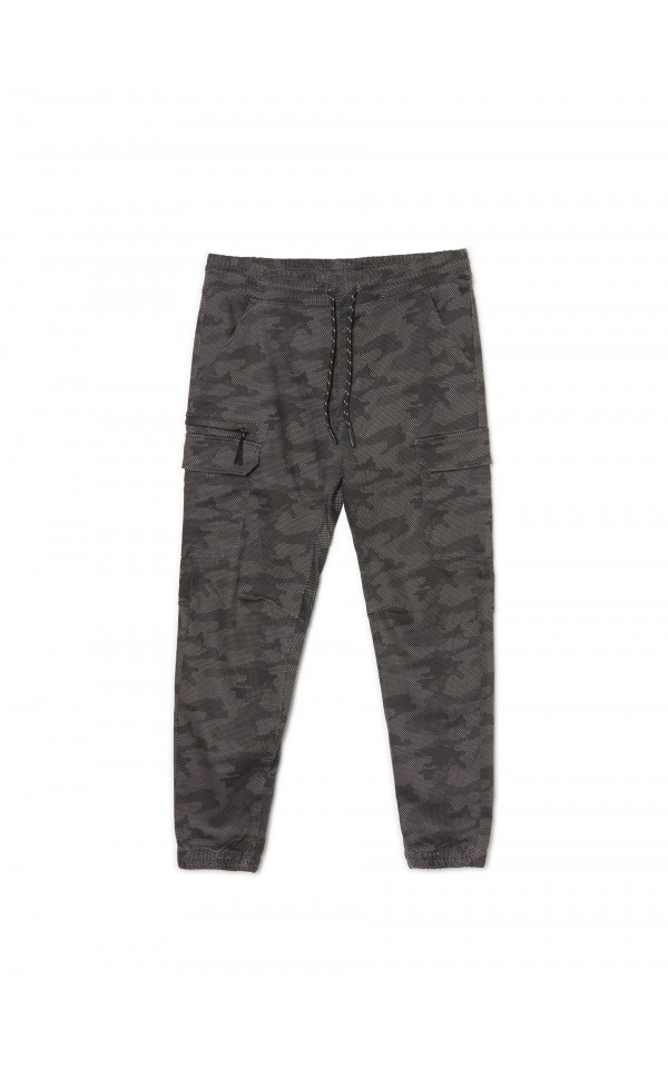 Szare Joggery Z Kieszeniami Cargo Cropp 4187w 90x