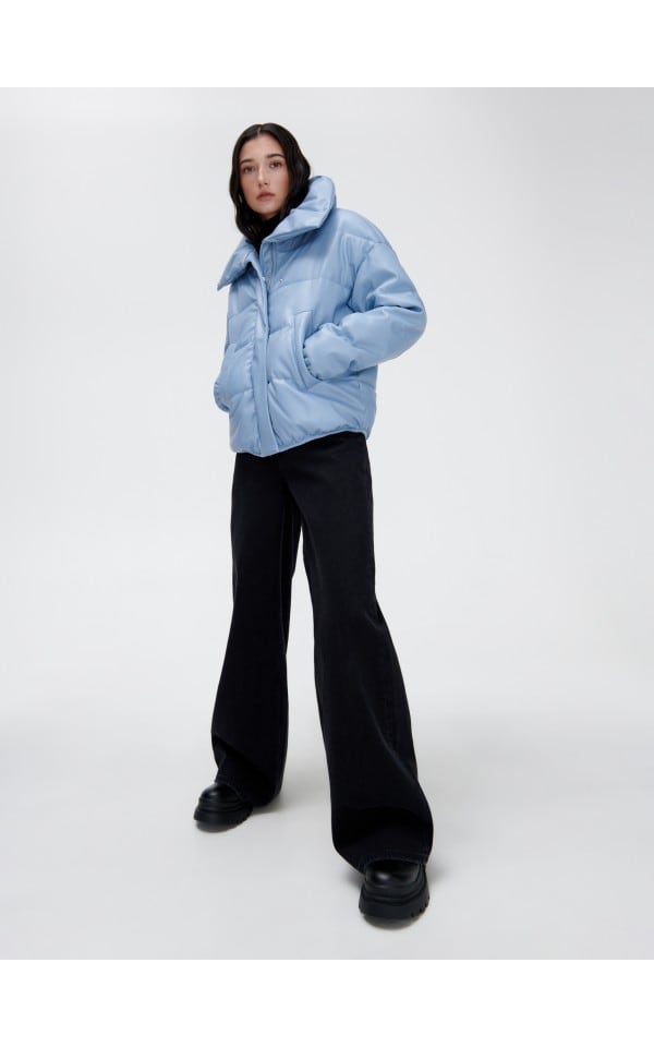 Puffer jakna Boja bledoplavo - CROPP - 4566N-05X