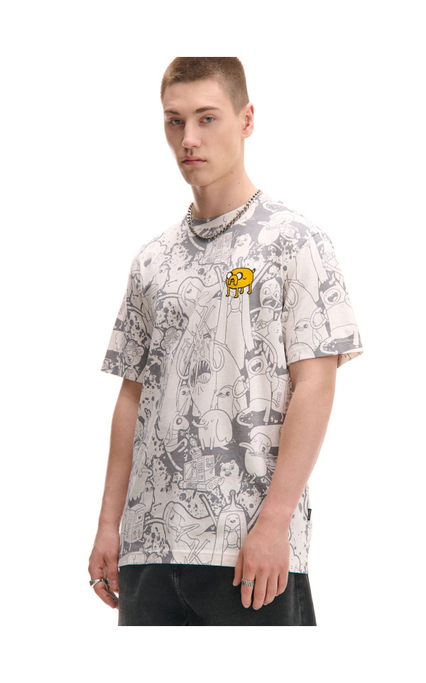 Wzorzysty T-shirt Adventure Time - CROPP - 589DE-01X