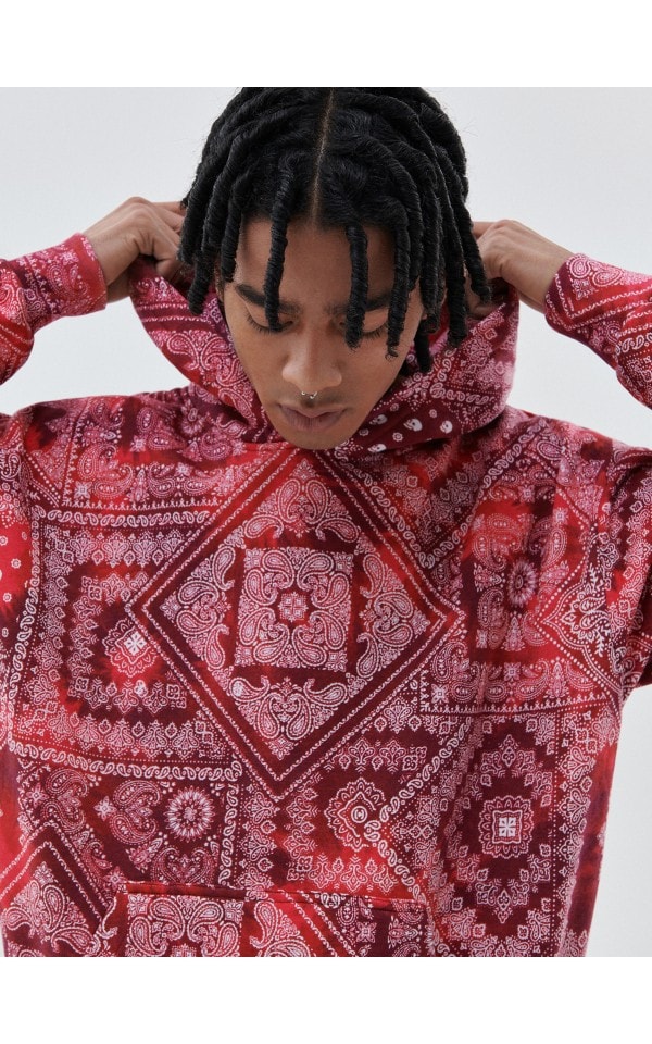 Hanorac cu imprimeu integral Culoare maro - CROPP - 7084L-88X