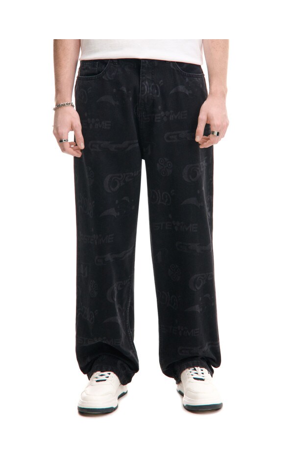 Jeans super baggy Farbe Schwarz - CROPP - 733DD-99J