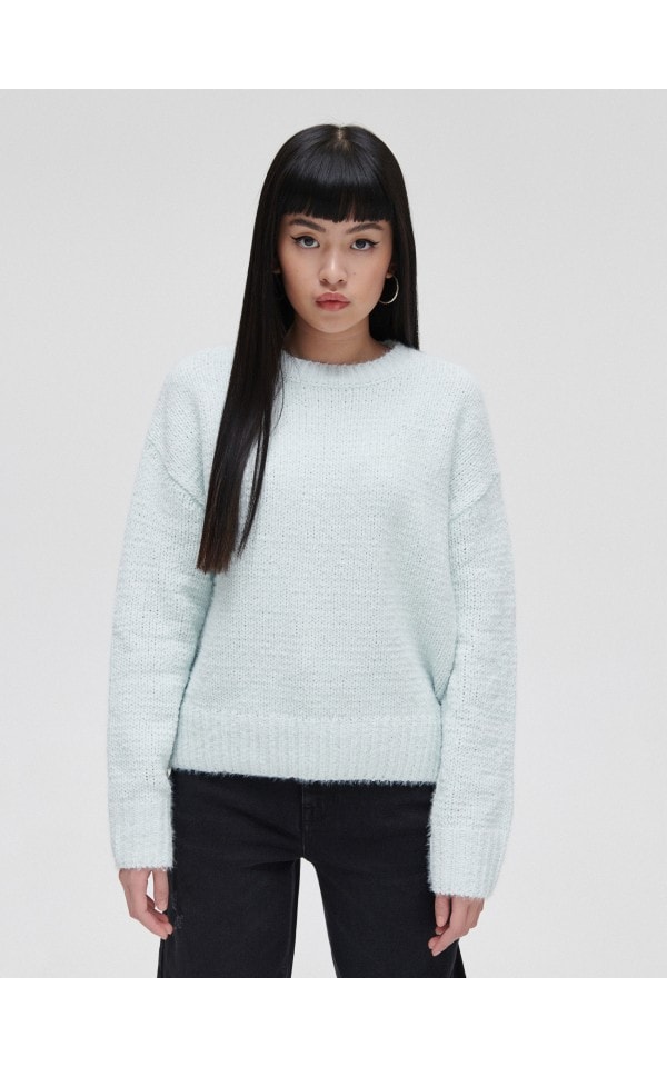 Oversize huňatý sveter, CROPP, 8689G-06X