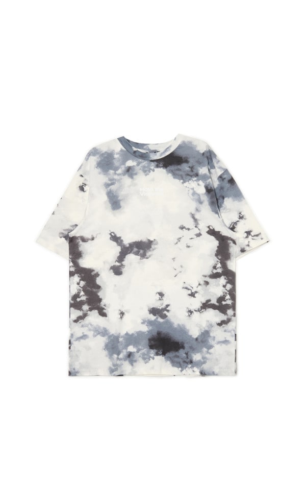 T-Shirt in Batik-Optik Farbe Blau - CROPP - 9225Y-05X