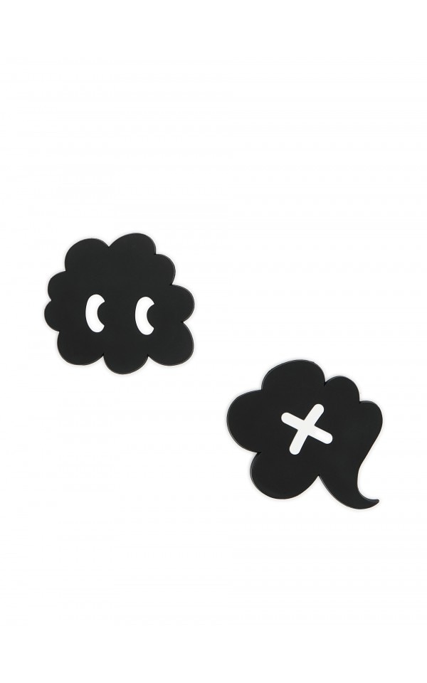 STICKERS Color Negro - CROPP - 9889W-99X