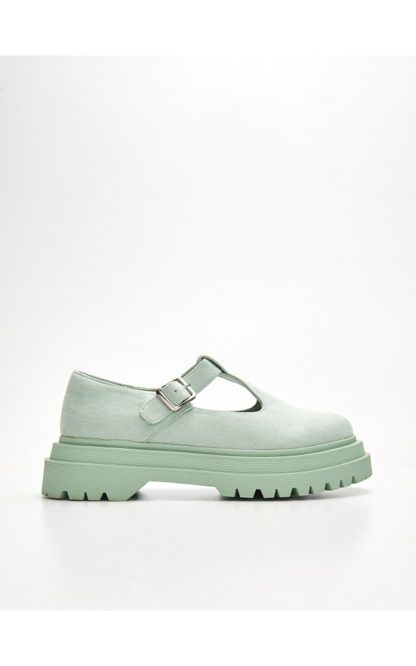 Flatform derby shoes Farbe Blau - CROPP - XQ452-56X