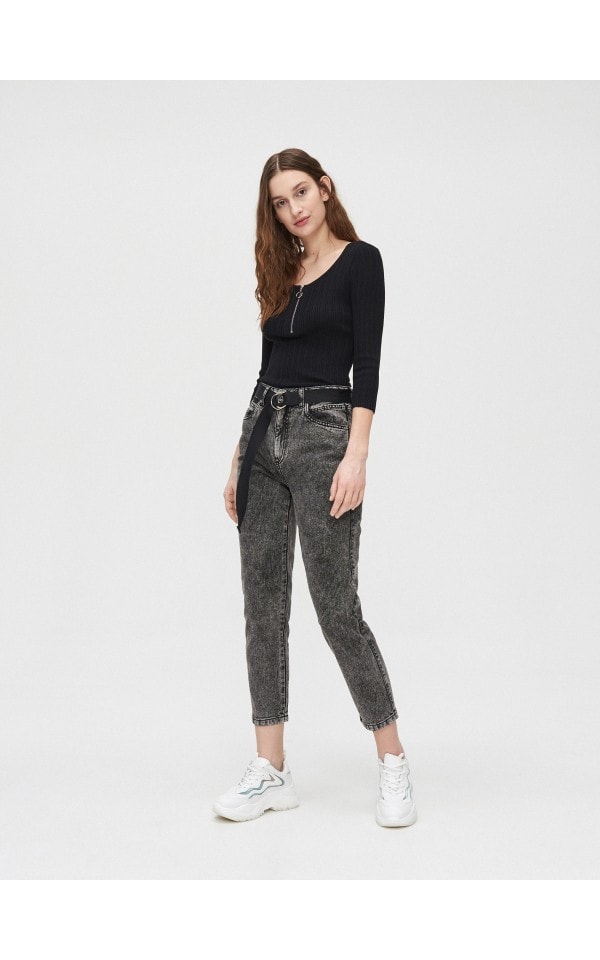 Mom Jeans Z Paskiem Cropp Xx192 99m