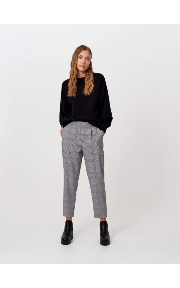 Штани з ланцюжком Колір темно-сірий - CROPP - ZW171-90X